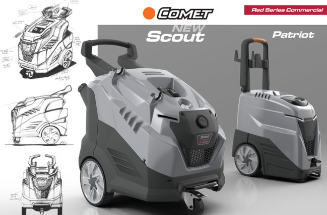 The new Scout semi-professional pressure washer by Comet
